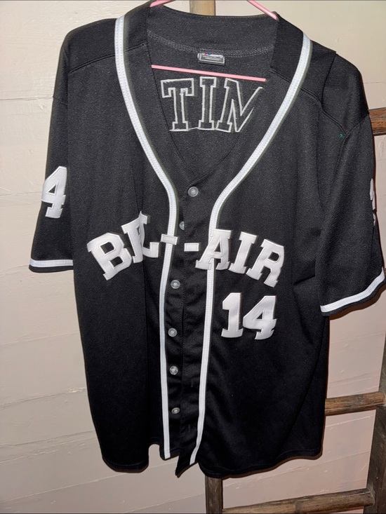 molpe | Shirts | Molpe Black Belair Buttonup Jersey With White Trim 4 ...